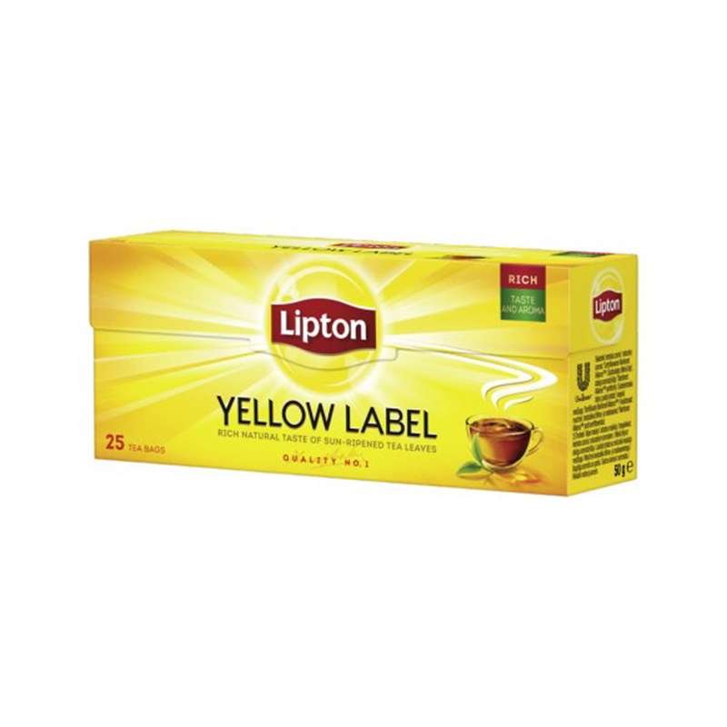 LIPTON YELLOW LABEL BLACK TEA 25 BAGS - sn food